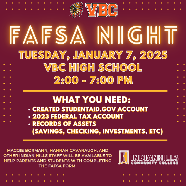 Van Buren County CSD - FAFSA Night - January 7, 2025